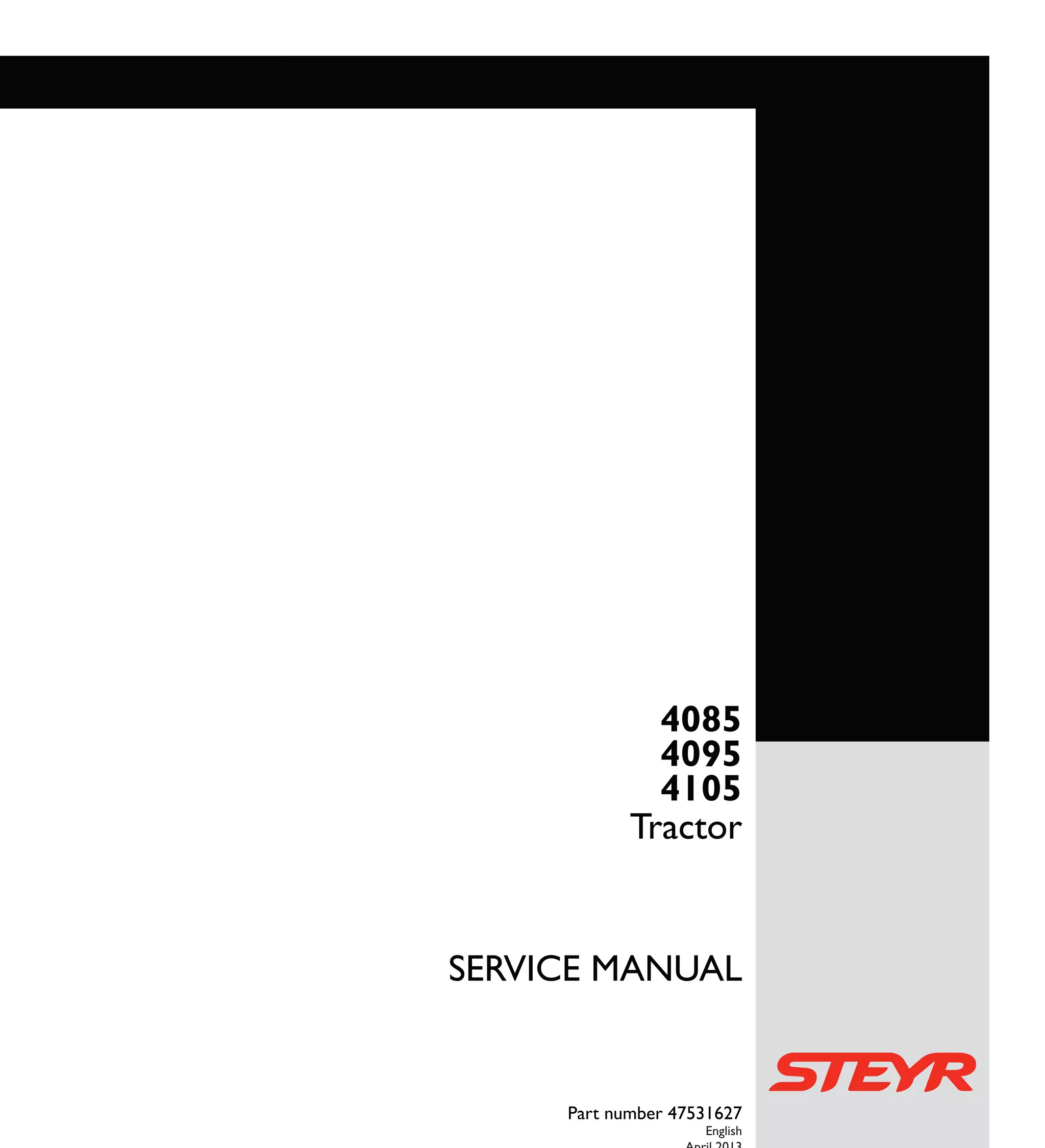STEYR 4095 Tractor Service Repair Manual.pdf