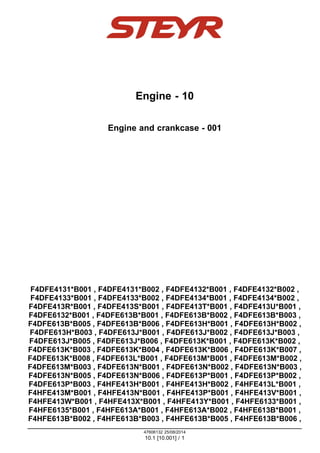 Steyr f4 hfe613s tier 4b (final) engine service repair manual | PDF