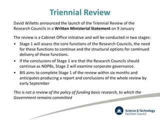Stfc presentation feb 2013 | PPTX