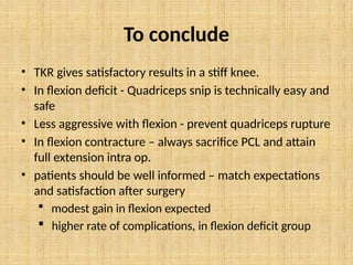 STFF KNEE IN TOTAL KNEE ARTHROPLASTYTKA .pptx