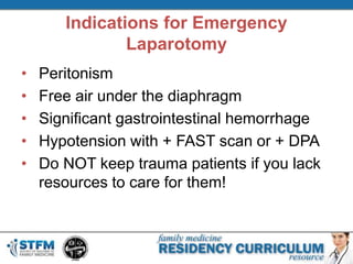 Stfm trauma curriculum_blunt-abdominal-trauma (1) | PPT