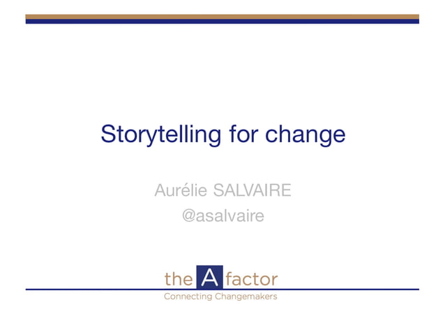 Storytelling for change | PDF