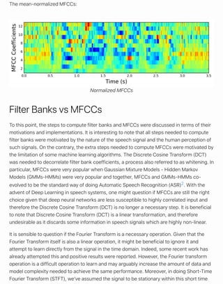 Stft vs. mfcc | PDF