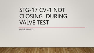 STG-17 CV-1 FAILURE TO CLOSE DURING VALVE TEST.pptx