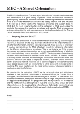 Montfortian Education Charter (Singapore) | PDF