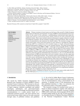 St gallen primary treatment of rectal ca | PDF