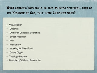 Christianity and the Workplace | KEY