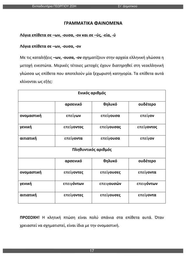 Στ΄ Δημοτικού Γλώσσα γ΄ τεύχος | PDF