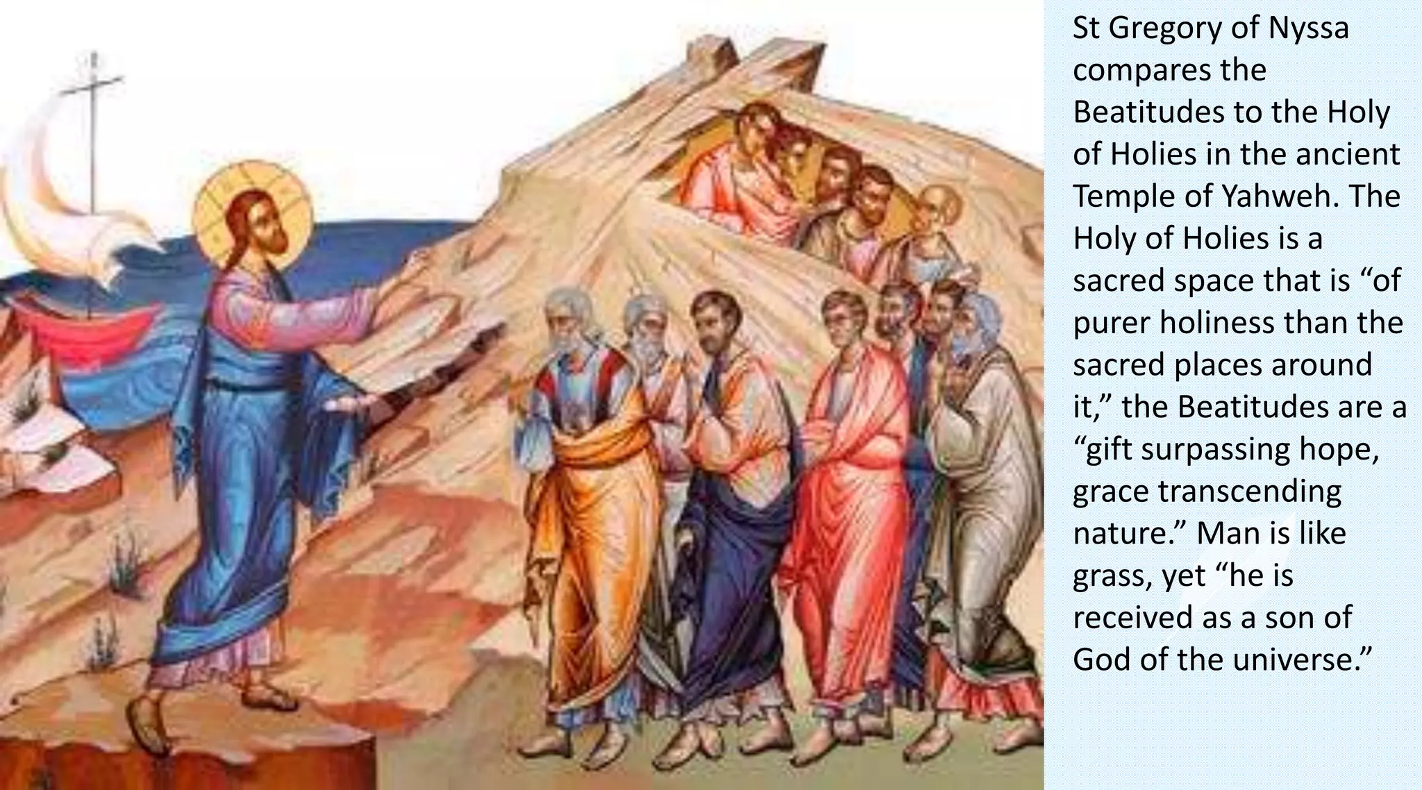 St Gregory Of Nyssa, on the Beatitudes, and the Commandment, DO NOT ...