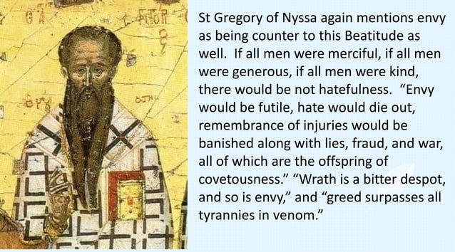 St Gregory Of Nyssa, on the Beatitudes, and the Commandment, DO NOT ...