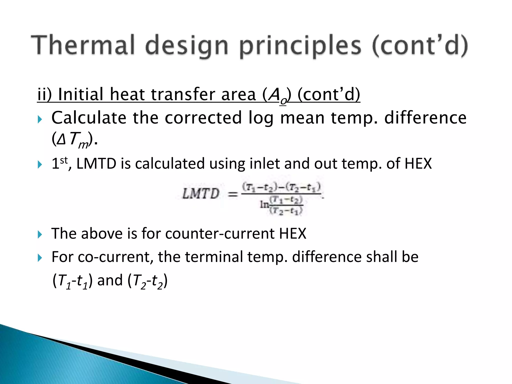 Thermal rating of Shell & Tube Heat Exchanger | PPTX