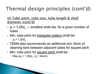 Thermal rating of Shell & Tube Heat Exchanger | PPTX