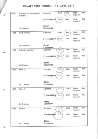 Sth frca course 11.3.11