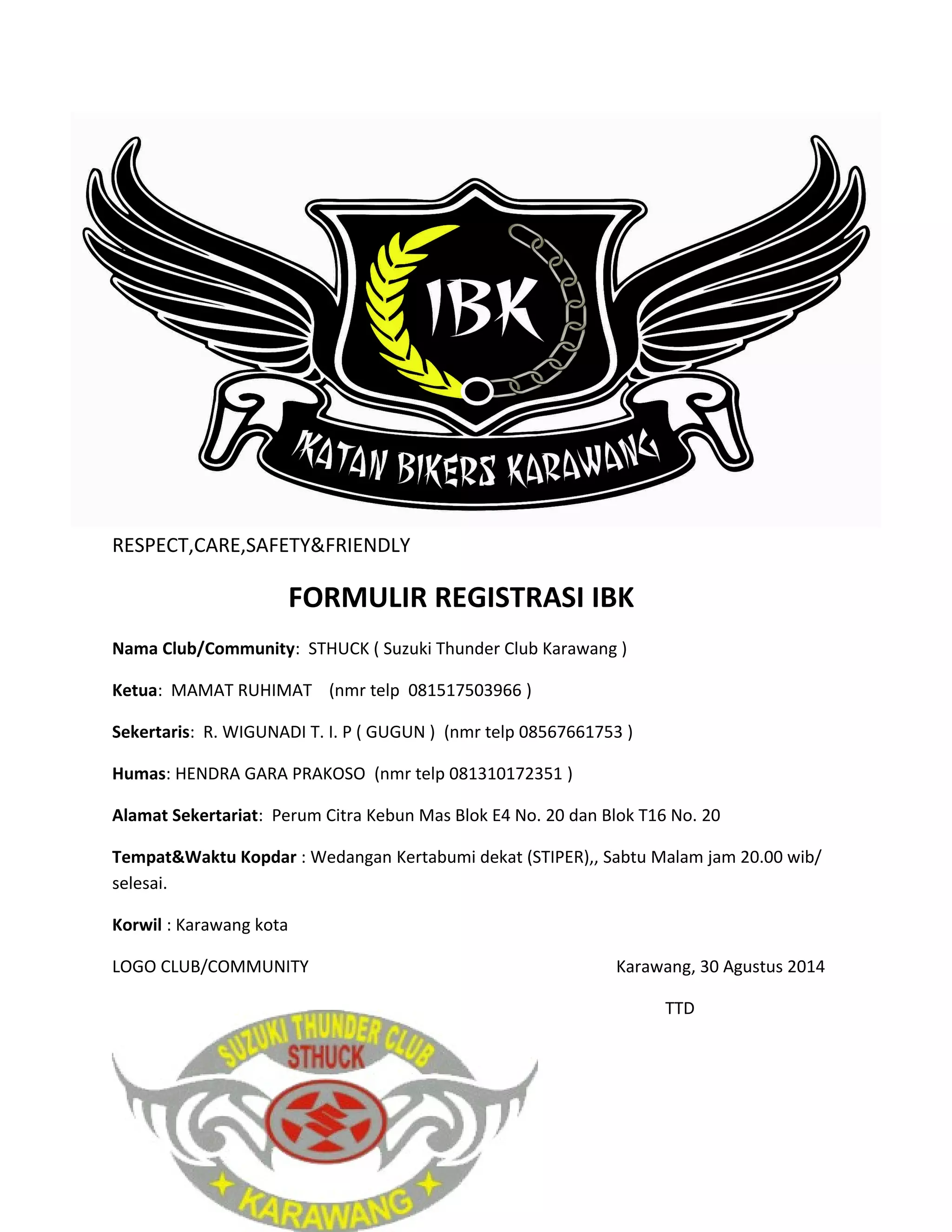 prSthuck registrasi ibk | PDF