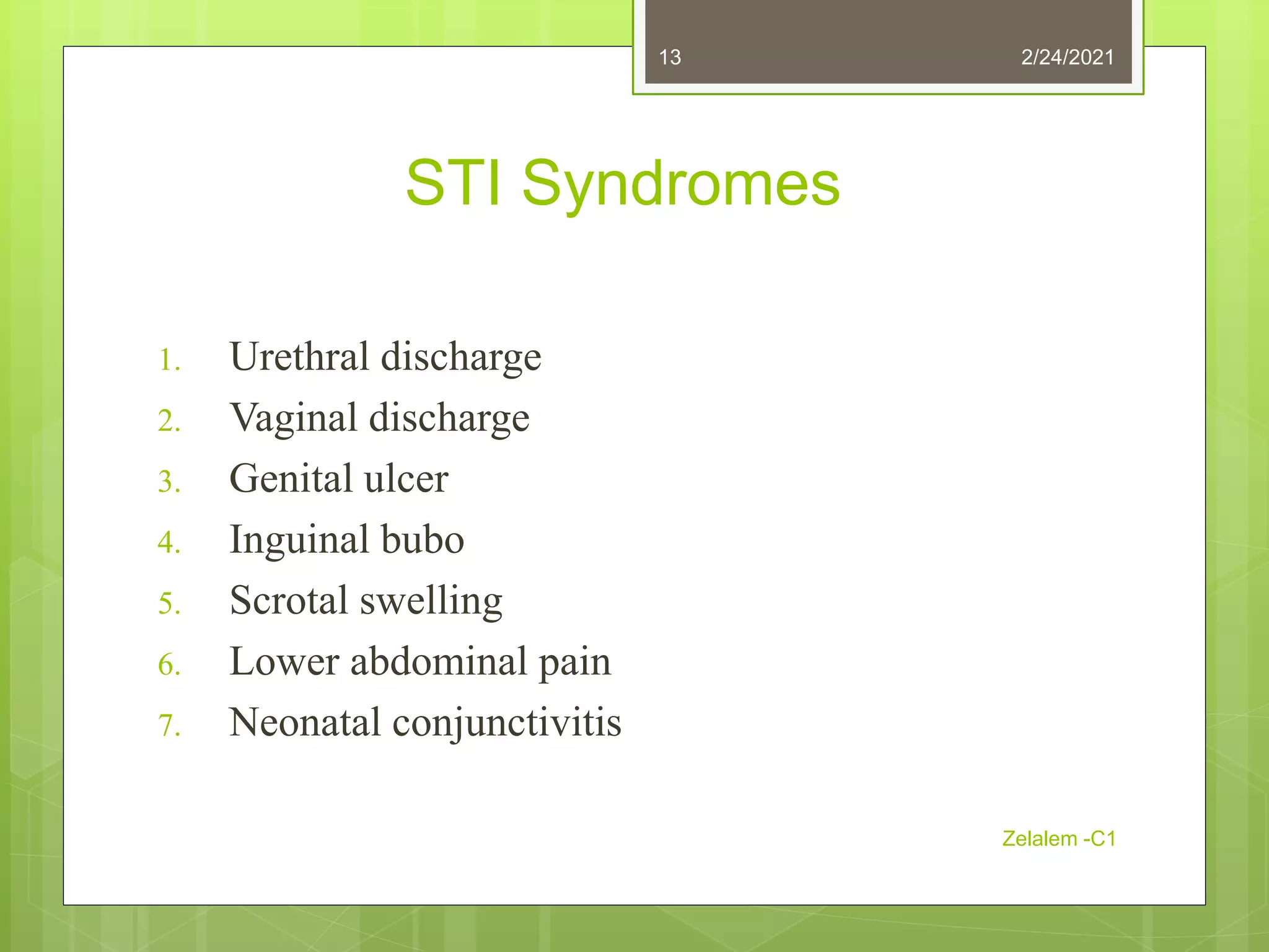 Syndromic management of STI | PPTX