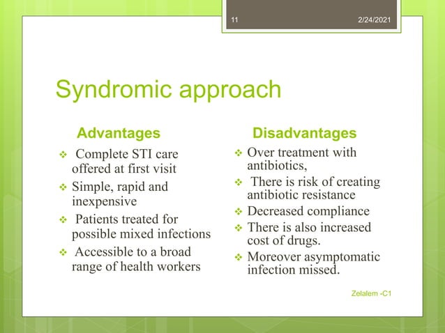 Syndromic management of STI | PPTX | Sexual Conditions | Sexual Health