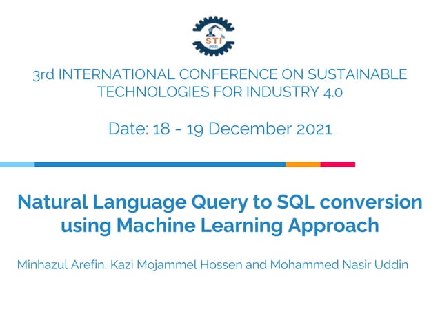 Natural Language Query to SQL conversion using Machine Learning Approach | PPTX | Databases ...