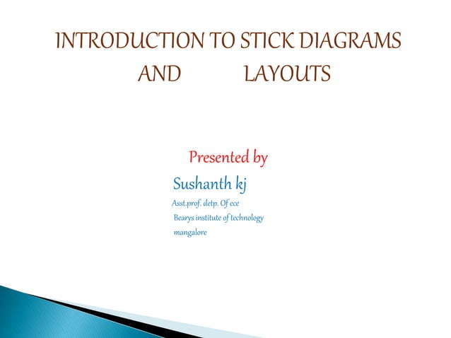 Stick diagram basics | PPTX