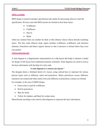 MOS LAYERS, MOS design and four basic layers | PDF