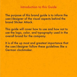 Sticker Attack Brand Guide | PDF