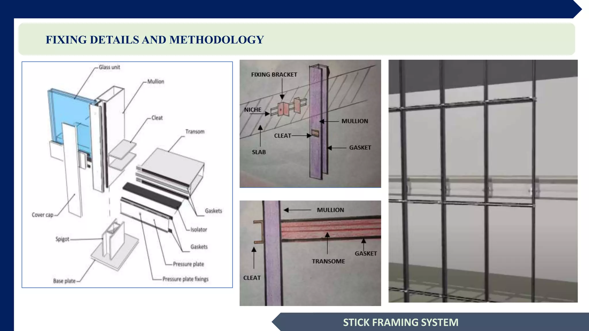 Stick framing system with glazing | PPTX