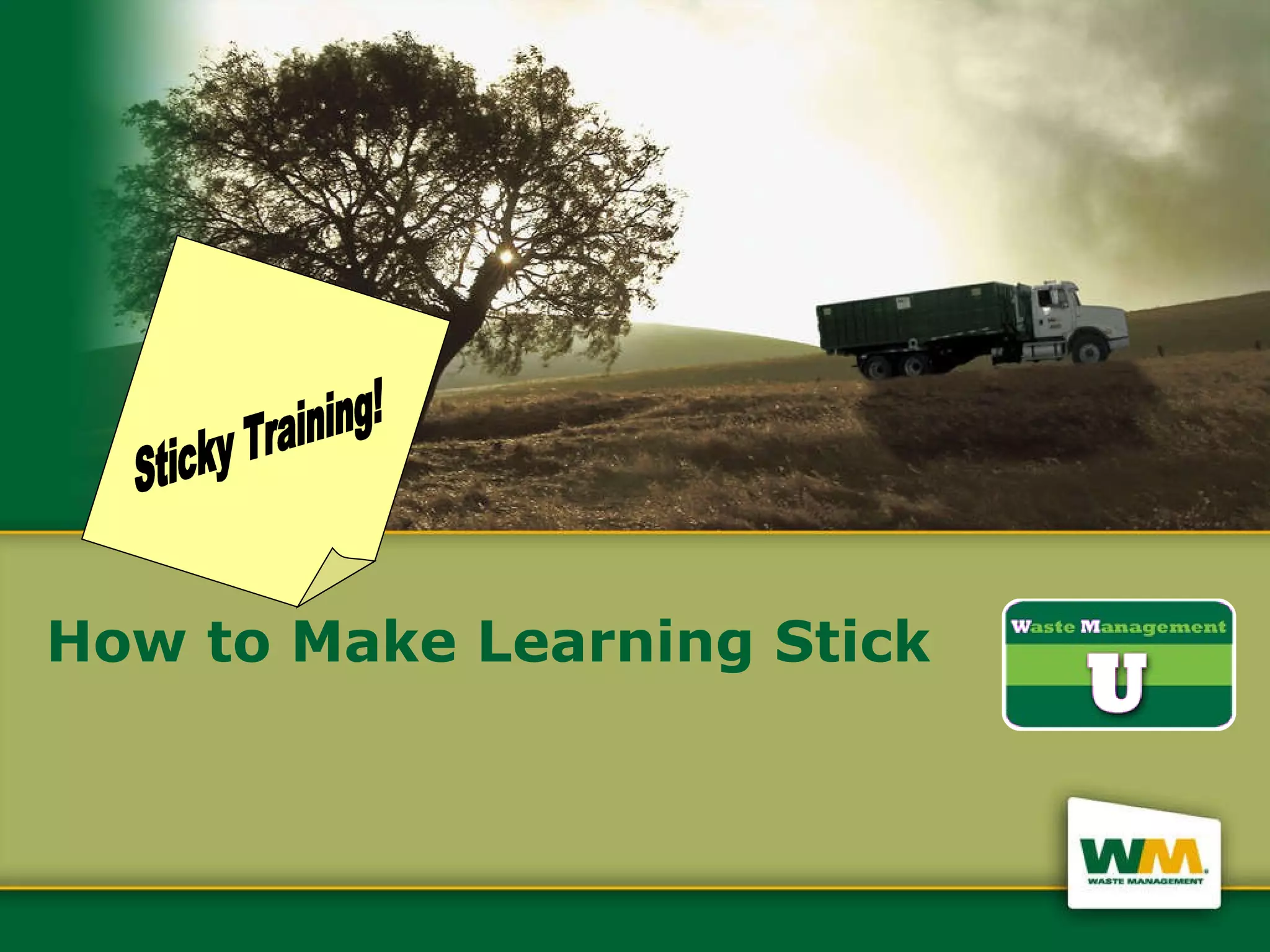 Stickiness Of Training V4 3 (2) | PPT
