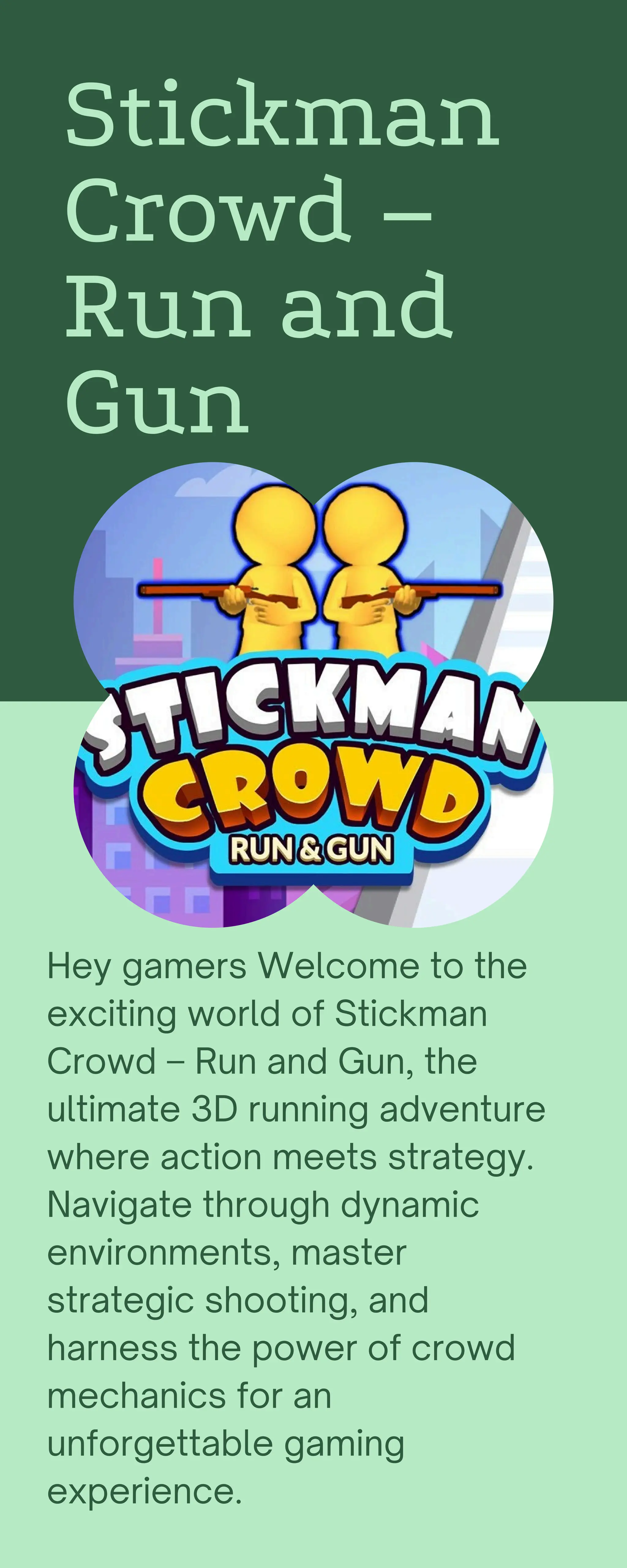 Stickman Crowd Run and Gun Infographicpdf | PDF