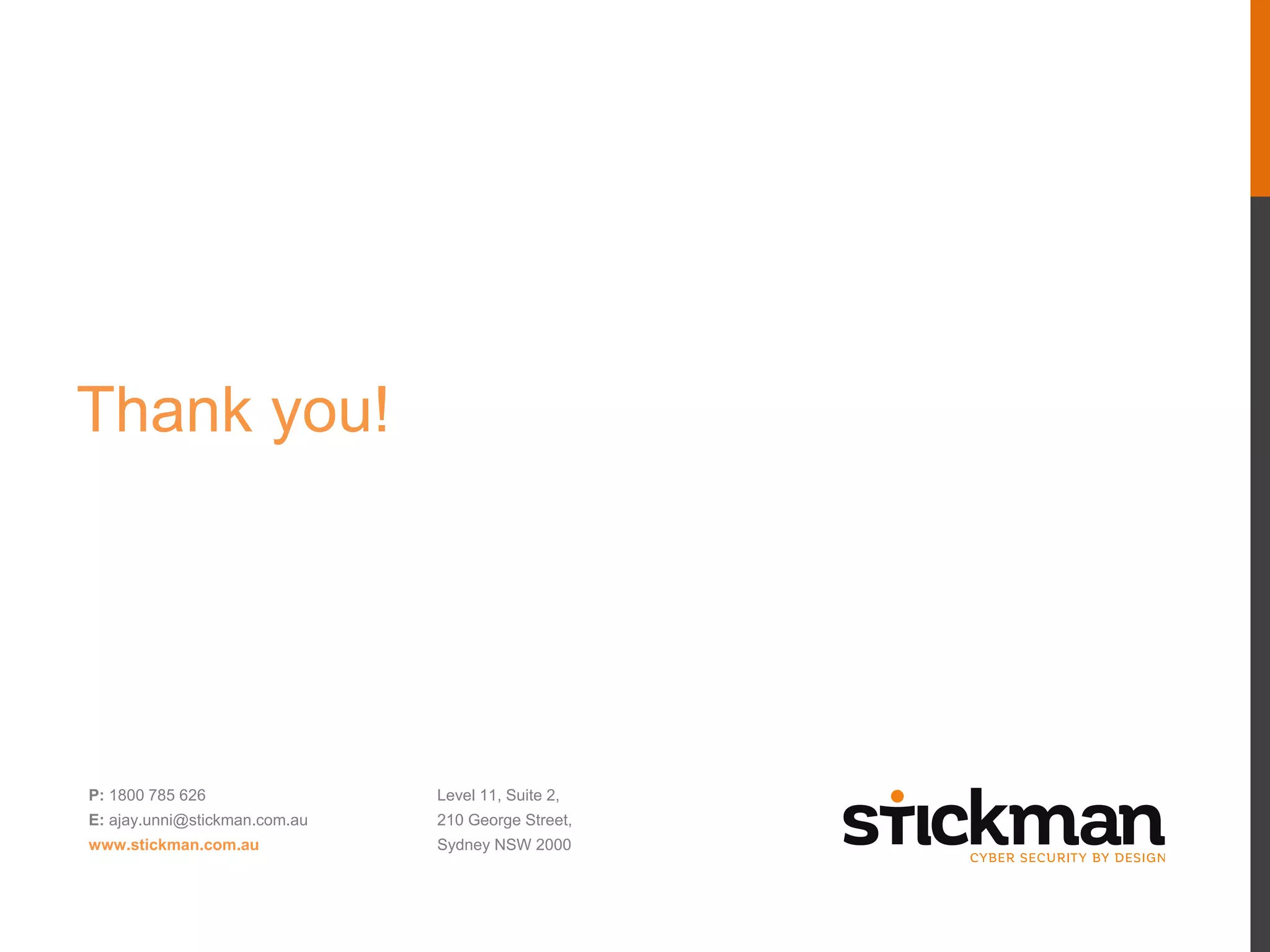 Stickman Cyber Security By Design | PPTX
