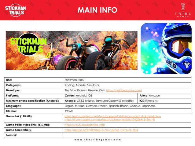 STICKMAN TRIALS F2P BIKE RACING WITH REALISTIC PHYSICS | PPT