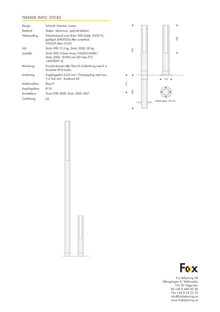 Sticks produktblad 2018 | PDF