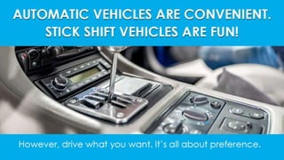 Stick Shift Vehicles Are Making A Comeback - Here's Why! | PPT
