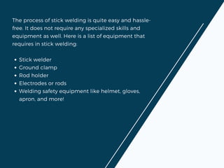 Stick welding an ultimate guide for beginners | PDF