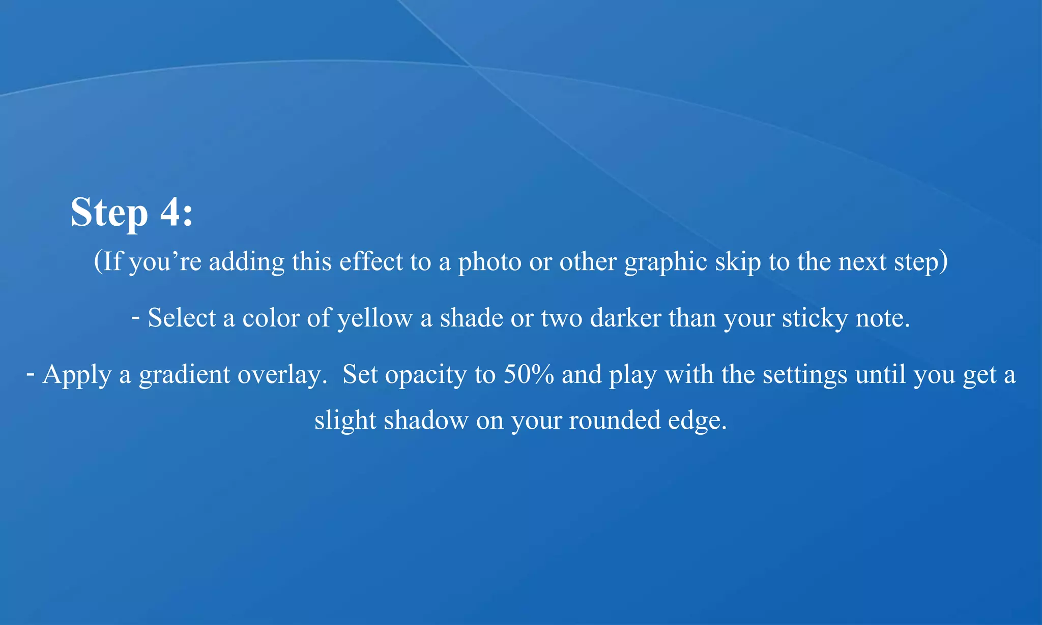 Sticky note effect, Photoshop Tutorial | PPTX