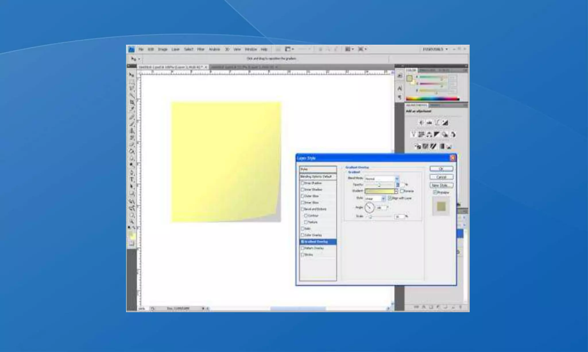 Sticky note effect, Photoshop Tutorial | PPTX