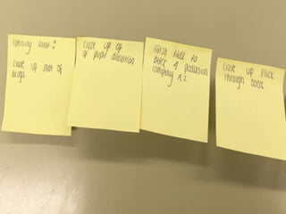 Sticky note story board | PPTX