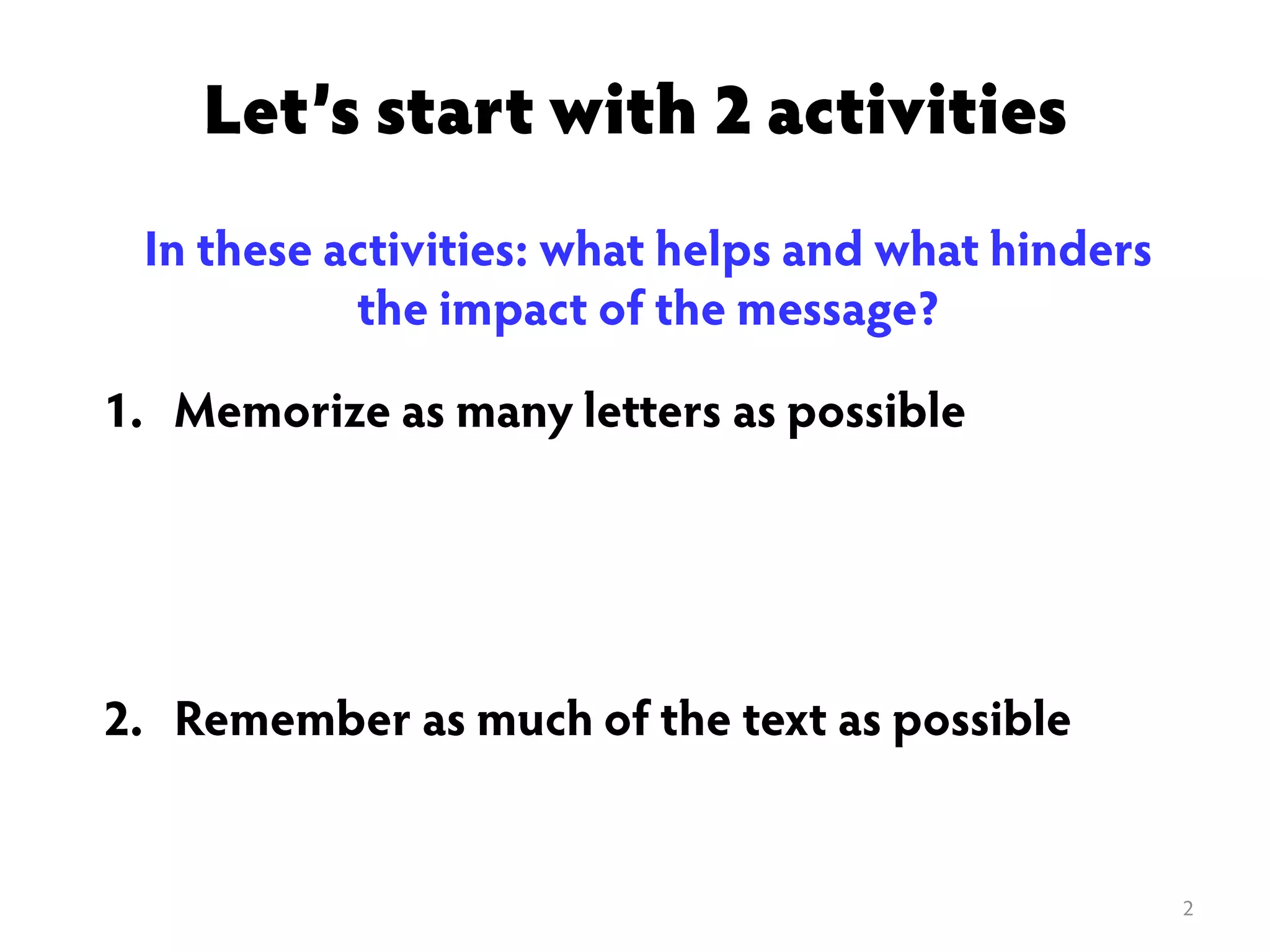 Made to Stick: Delivering effective scientific presentations and ...