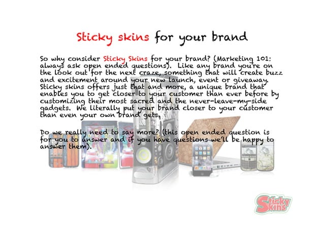 Sticky Skins | PPT
