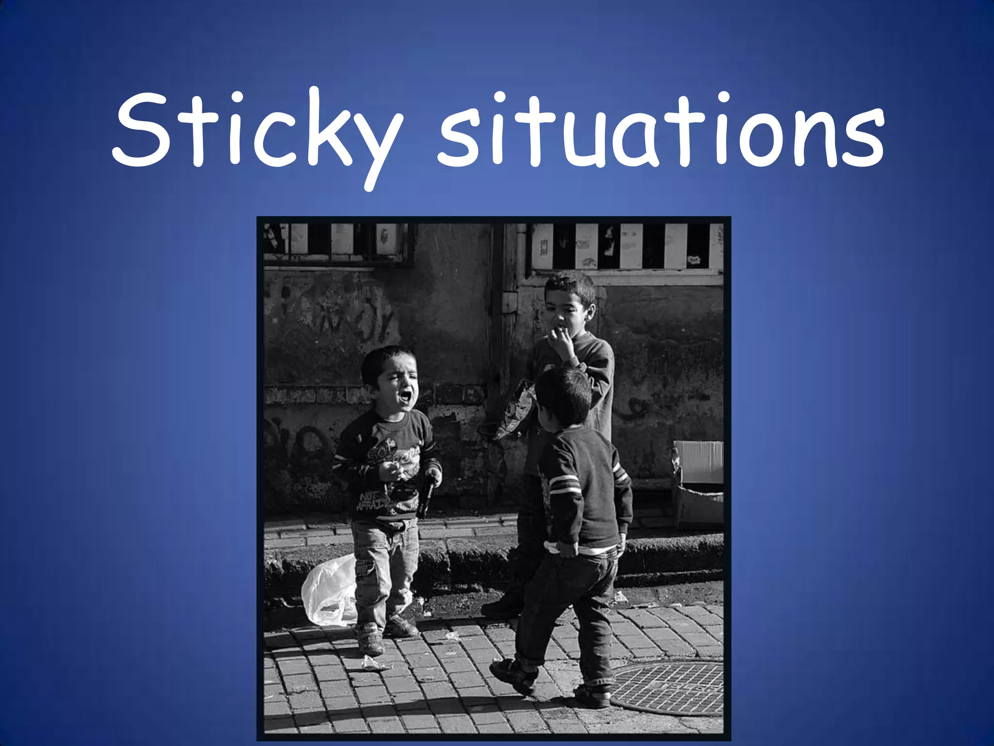 Sticky stituations | PPTX