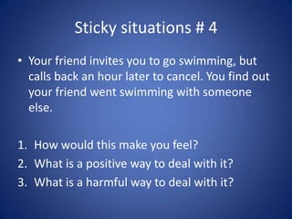 Sticky stituations | PPTX