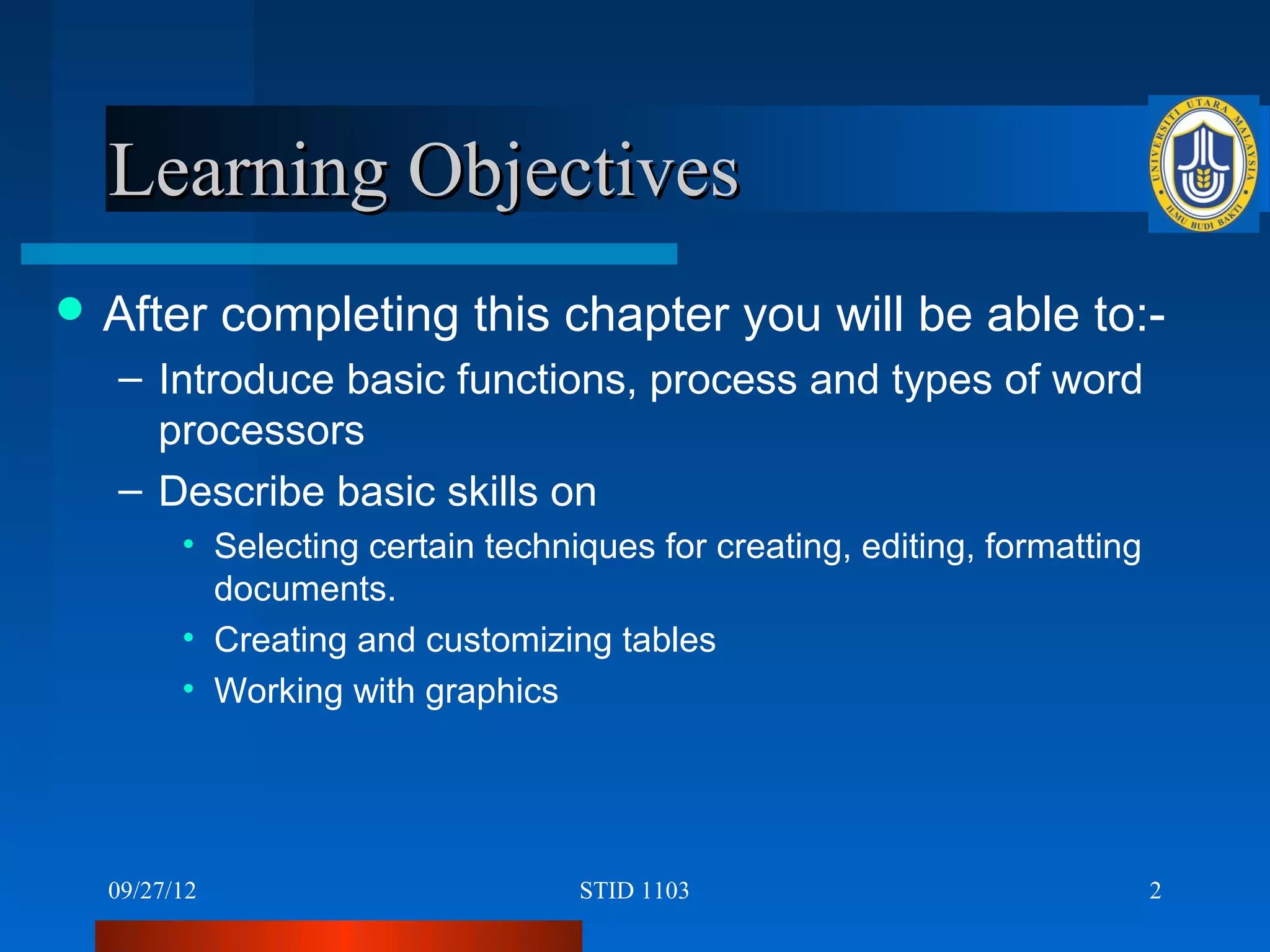 Stid1103 ch3 word_processing_ | PPT