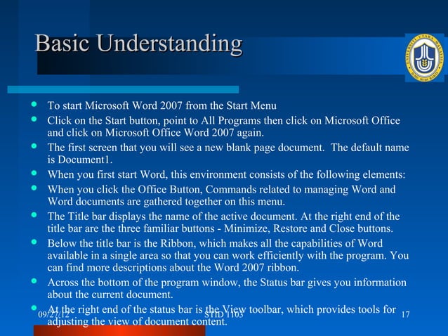 Stid1103 Ch3 Word Processing Ppt