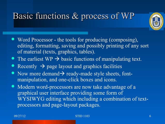 Stid1103 ch3 word_processing_ | PPT