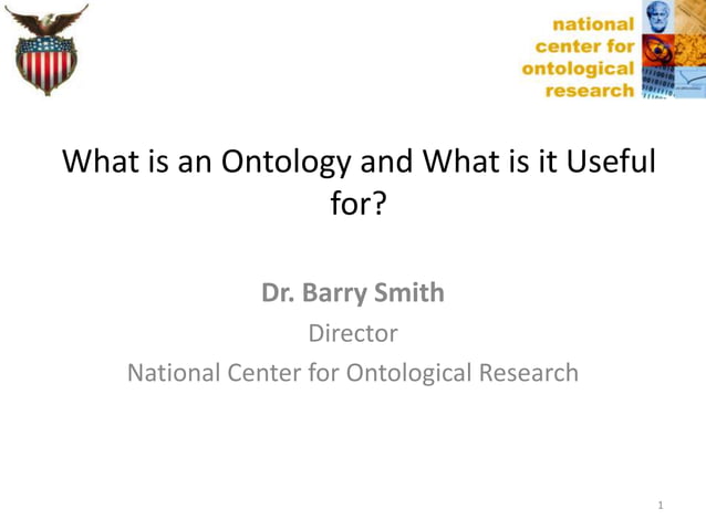 Ontology Tutorial: Semantic Technology for Intelligence, Defense and Security | PPT