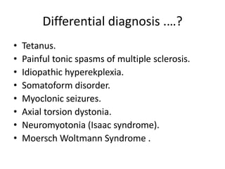 Stiff man syndrome - Dr Shaz Pamangadan | PPTX
