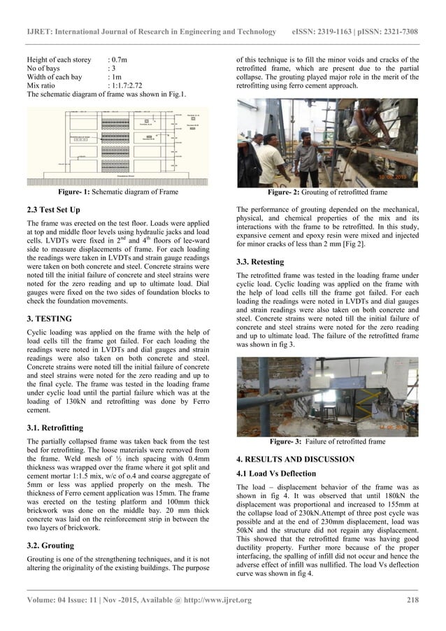 Stiffness degradation behavior of retrofitted rc infilled frame under cyclic loading | PDF