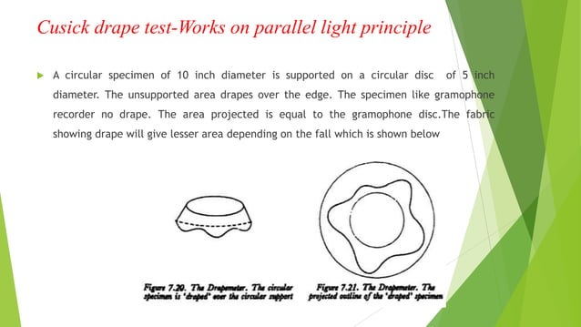 Stiffness Drape.pptx in yarn and fabric tes | PPT