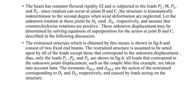 Stiffness Method Of Structural Analysis Pptx Physics Science