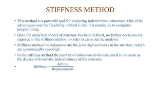 Stiffness method of structural analysis | PPTX | Physics | Science