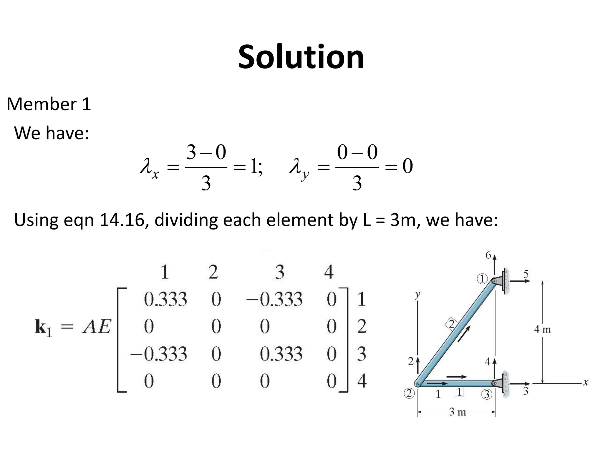 Stiffness Method for structure analysis - Truss | PDF