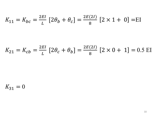 ANALYSIS OF CONTINUOUS BEAM USING STIFFNESS METHOD | PPTX